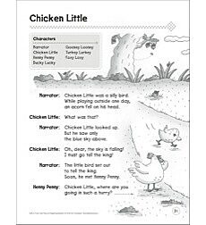 Chicken Little: A Beginning Reader Play by