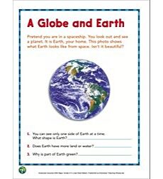 A Globe and Earth: Grade 2 Map Skills by