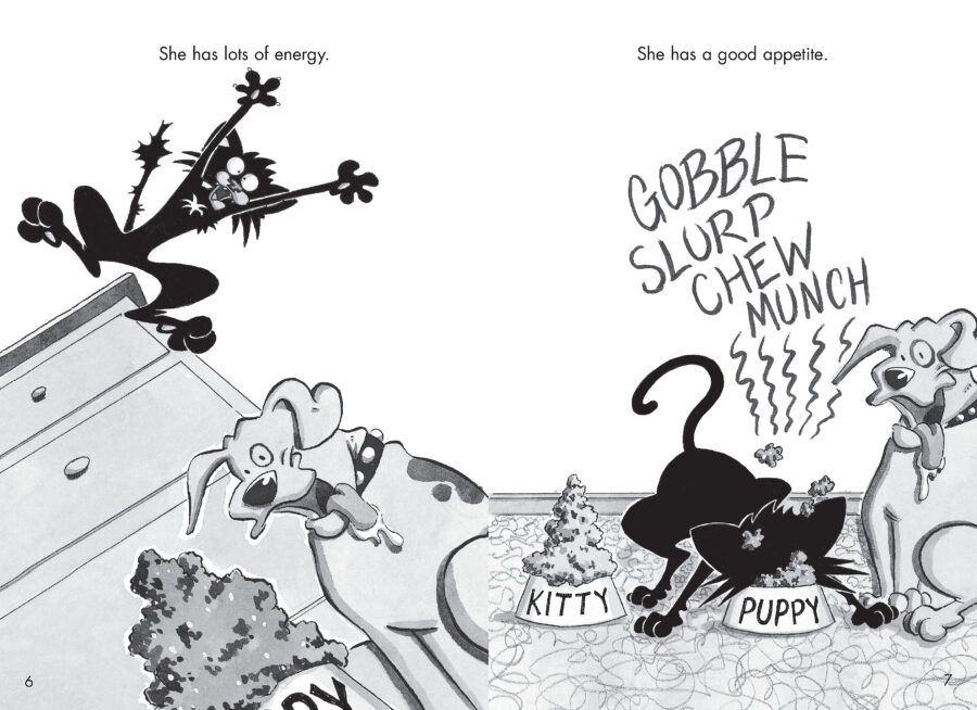 how to draw puppy from bad kitty