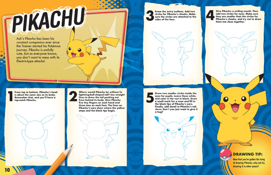 how to draw pokemon book