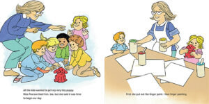 cliffords first school day coloring pages