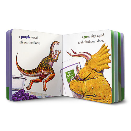 dinosaur learning colours