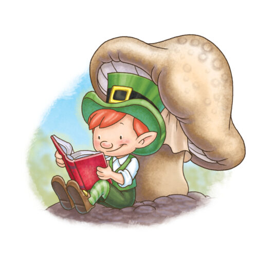 leprechaun reading