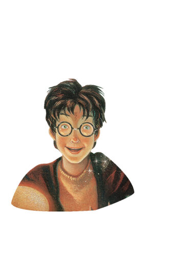 how to draw harry potter scar on face