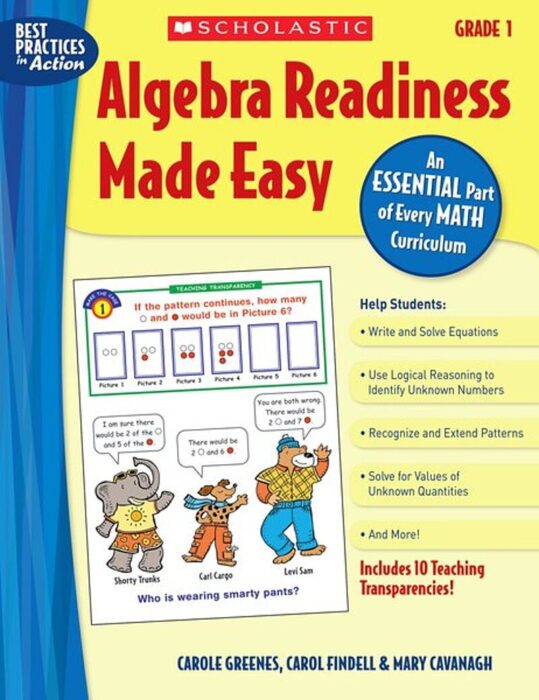 Algebra Readiness Made Easy: Grade 1 by Mary CavanaghCarol ...