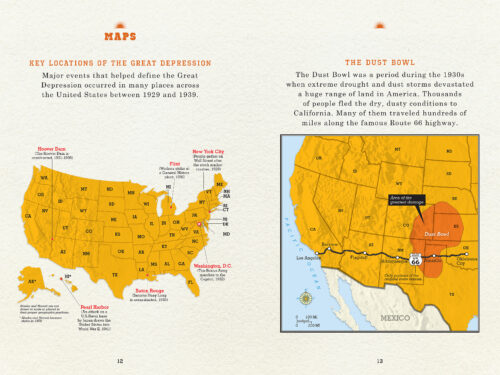 The Great Depression Dust Bowl Map