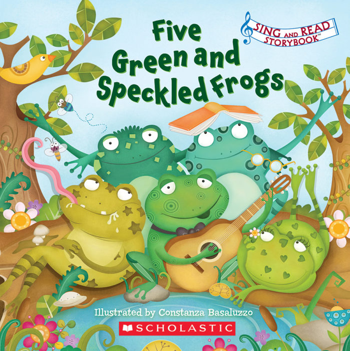 Sing and Read Storybook: Five Green and Speckled Frogs by Constanza ...