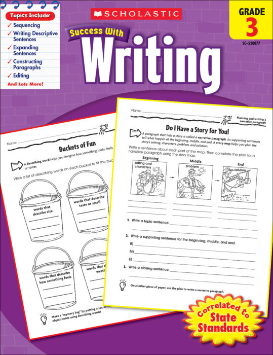 Scholastic Success With Writing: Grade 3 Workbook by