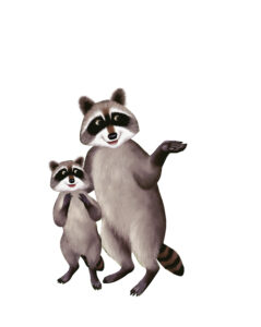 Chester The Raccoon Clipart Image