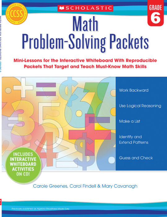 Math Problem-Solving Packets: Grade 6 by Mary CavanaghCarol ...