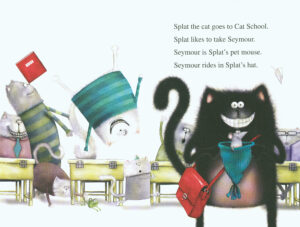 splat the cat sings flat coloring pages