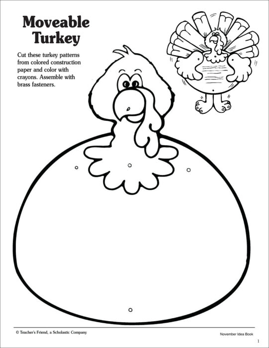 Moveable Turkey: Pattern by
