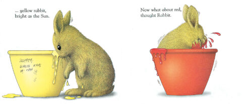 coloring book rabbits