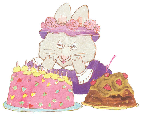 bunny cakes by rosemary wells coloring pages