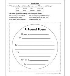 A Round Poem (Personification and Visual Poetry): Anytime Poetry Frame by