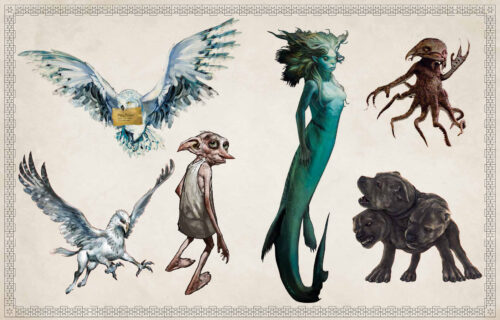 how to draw mythical creatures from harry potter