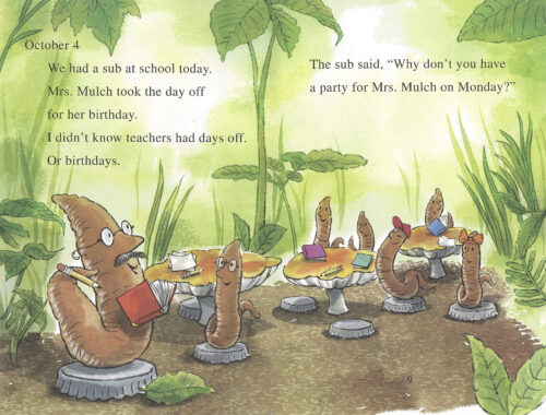 diary of a worm coloring pages