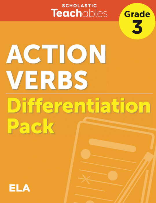 Action Verbs Grade 3 Differentiation Pack by