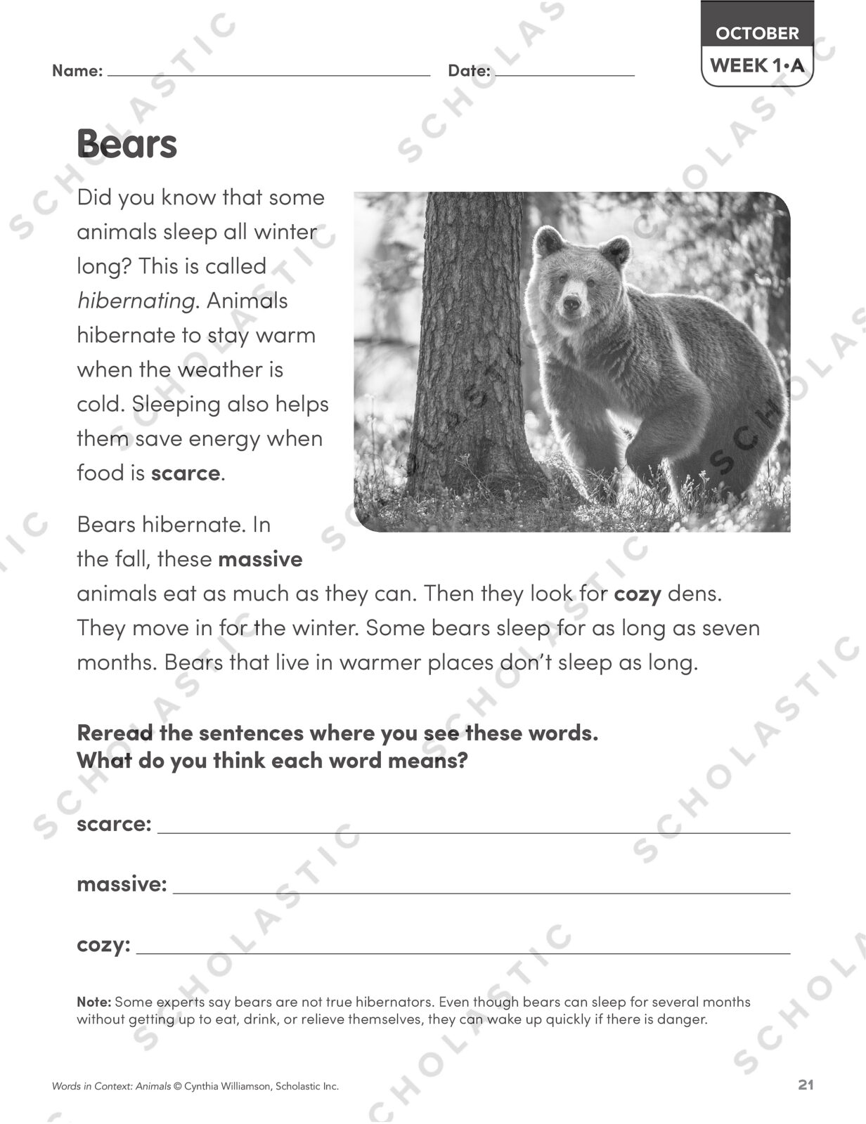 Words In Context: Animals: Week-by-Week Packets That Teach, 40% OFF